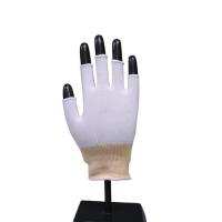 China 13 Gauge Nylon Half-Finger Glove Liners 2mm Thickness for Cleanroom Use - 12 Pairs/Pack for sale