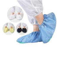China Reusable Antistatic Shoe Protectors ESD Cleanroom Footwear Anti Skid 31cm Length for sale