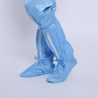 China ESD Reusable Washable Antistatic Anti Skid Cleanroom Boots Covers 18 inch 31cm for sale