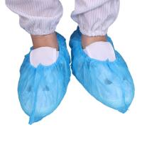 China Anti Skid Reusable Washable ESD Cleanroom Anti Static Shoe Covers 31cm 33cm for sale