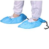 China Disposable Nonwoven ESD Cleanroom Shoe Covers Anti Skid 40x15cm PP for sale