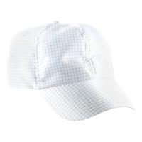 China ESD Cleanroom Cap 53cm Disposable Polyester with Elastic Band for Dust-Free Environments for sale