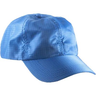 China ESD Cleanroom Cap Lint-Free Polyester Anti-Static Headwear with 90-95% Dustproof Rate and 10^6-10^9Ω Resistance for sale
