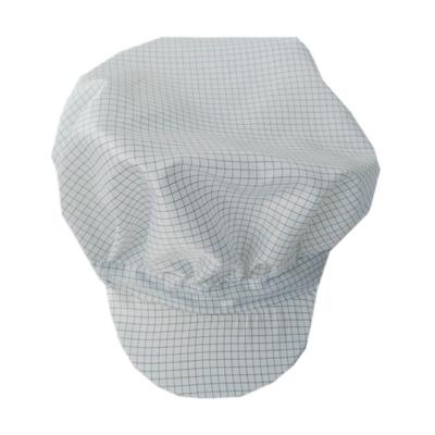 China ESD Cleanroom Cap Blue Dust Free Anti-static Cap 106Ω~109Ω for Electronics Pharmaceutical Food Processing for sale