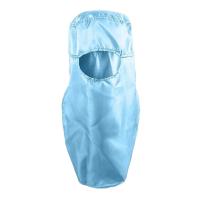 China ESD Cleanroom Cap Blue Dust Free Anti-static Cap 106Ω~109Ω for Electronics Pharmaceutical Food Processing for sale
