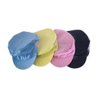 China ESD Cleanroom Cap Blue Dust Free Anti-static Cap 106Ω~109Ω for Electronics Pharmaceutical Food Processing for sale