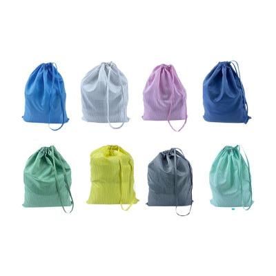 China ESD Antistatic Cleanroom Bag 42x38.5cm Washable Polyester Drawstring Cloth Bag for sale