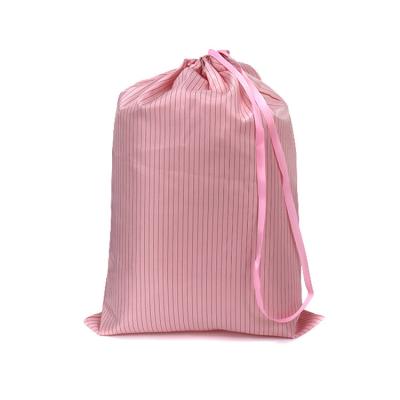 China Washable Anti Static Cleanroom ESD Polyester Bag 42x38.5cm with Drawstring for PCB Industrial for sale