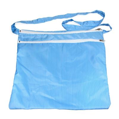 China ESD Cleanroom Polyester Bag with Ziplock Anti-Static Fabric Bag 42x38.5cm for sale