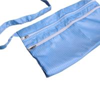China ESD Cleanroom Polyester Bag with Ziplock Anti-Static Fabric Bag 42x38.5cm for sale