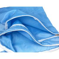 China ESD Anti Static Cleanroom Bag 380mm x 380mm Polyester Conductive Fiber Ziplock Fabric Bag for sale