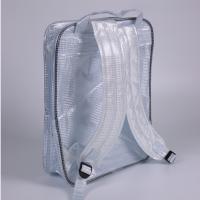 China ESD Anti-Static Clear Grid Backpack 15.7 Inch Waterproof PVC for Clean Room for sale