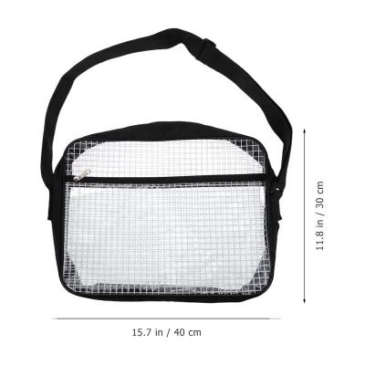 China ESD Anti Static PVC Clean Room Tool Bag 40x30x8cm Adjustable Grid Backpack for sale