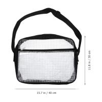 China ESD Antistatic Cleanroom PVC Tool Bag 40x30x8cm Transparent Zipper Thicken for sale