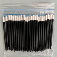 China Cleanroom PU Foam Swab 3mm Slanted Tip Polyurethane Head PP Stick ESD Safe Precision Cleaning Swab for sale