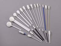 China Cleanroom Foam Swabs Large Circular Head Polyurethane Sponge Tip 50pcs 131.5mm for sale