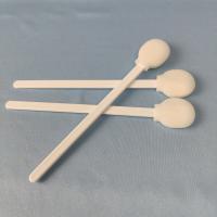 China Cleanroom Long Handle Round Head Solvent Clean Tips Swabs Disposable Sterile Sponge Tipped Swab 100ppi 132mm for sale