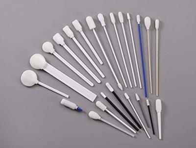 China Cleanroom Foam Swabs 24.7mm x 20.4mm Lint Free Solvent Disposable Sponge ESD Safe for sale