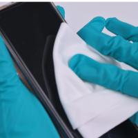 China Sealed Cleanroom Pre-Wetted Wiper 9x9 Inch with 120 g/m² Basis Weight for ISO Class 3 Environments for sale