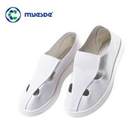 China ESD Protection Cleanroom Shoes 10⁶-10⁹ Ohm Anti-Static with PU Sole, Sizes 34-50 for Electronics Industry for sale