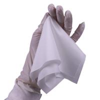 China Sterile Cleanroom Wipe Lint Free 6x6 Inch Class 100 High Absorbency Polyester Knit for sale