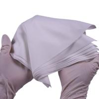 China Sterile Cleanroom Wipe Lint Free 6x6 Inch Class 100 High Absorbency Polyester Knit for sale