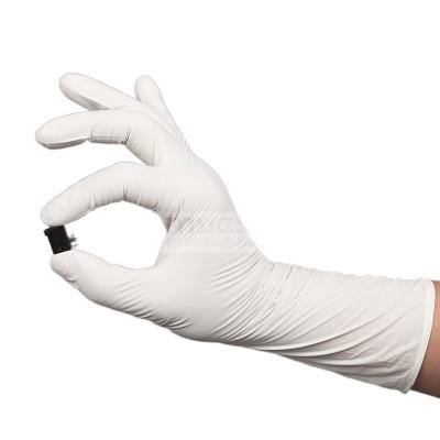 China 300mm 12 Inch Cleanroom Nitrile Gloves Class 100 ISO Certified Powder-Free Latex-Free for sale