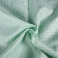 China 5mm Conductive Grid ESD Fabric - 98% Polyester 2% Carbon Fiber, 1.52m Width, 110g Weight for sale