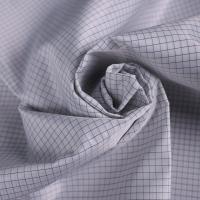 China ESD Anti-static Polyester Fabric with Carbon Fiber Conductive Yarn - 1.52m Width, 110g Weight for Cleanroom Protection for sale