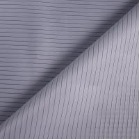 China Washable ESD Polyester Fabric with 2.5mm Conductive Stripe - 1.52m Width, 110g/m Weight for Cleanroom Use for sale