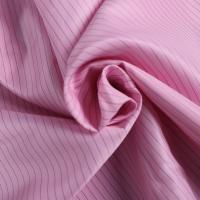 China 98% Polyester 2% Conductive Filament Electrostatic Discharge Fabric With 2.5mm Strip for sale