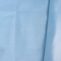 China 98% Polyester 2% Conductive Filament Electrostatic Discharge Fabric With 2.5mm Strip for sale