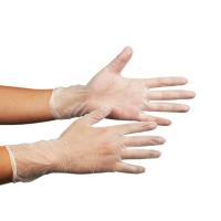 China Powder Free Disposable Vinyl PVC Cleanroom Gloves 100 Pcs per Box Bulk for sale