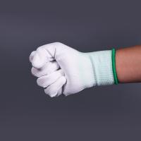 China Fingerless Palm Coated Knit Work Gloves 60% Cotton 40% Polyester Sizes S L for sale
