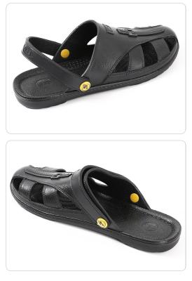 China Anti Static PVC Slippers for Electronic Workshop Six Hole Cross Design Soft SPU Size EU 36-46 for sale