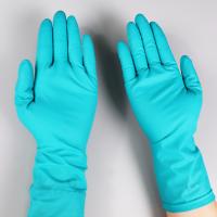 China 12-Inch Green Nitrile Gloves 4 Mil Powder-Free Latex-Free for Electronics Assembly for sale