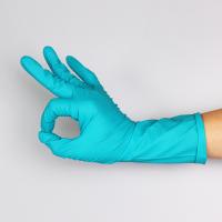 China 12-Inch Green Nitrile Gloves 4 Mil Powder-Free Latex-Free for Electronics Assembly for sale
