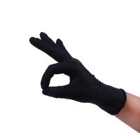China Black Nitrile Disposable Gloves 9.5 Inch Powder Free Latex Free Household Protection for sale