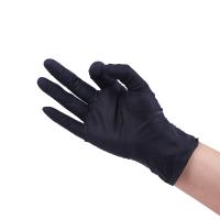 China Black Nitrile Disposable Gloves 9.5 Inch Powder Free Latex Free Household Protection for sale