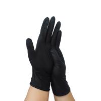 China Black Nitrile Disposable Gloves 9.5 Inch Powder Free Latex Free Household Protection for sale