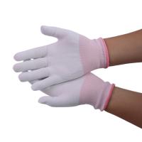 China ESD Knitted Glove Liners 10⁵-10⁹ Ω Anti Static Protection for Electronics Assembly 13G for sale
