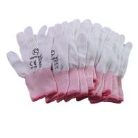 China ESD Knitted Glove Liners 10⁵-10⁹ Ω Anti Static Protection for Electronics Assembly 13G for sale