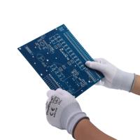 China ESD Knitted Glove Liners 10⁵-10⁹ Ω Anti Static Protection for Electronics Assembly 13G for sale