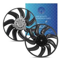 China AUDI B8 Built In Fuse Auto Electric Car Radiator Cooling Fan 12V for sale