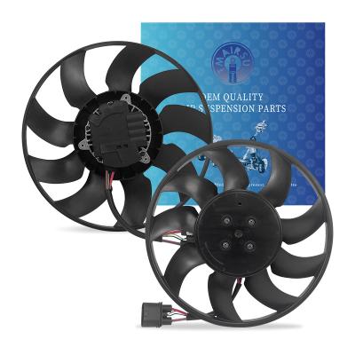 China Built In Fuse Safety AUDI Q7 Radiator Auxiliary Cooling Fan Rated Voltage 12V for sale
