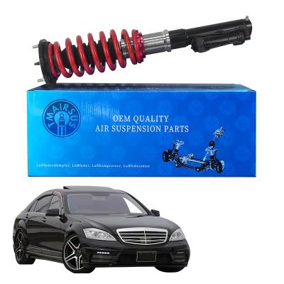China Mercedes W221 Air Spring To Coil Spring Coversion Kit With Ads And Adjustable Air Suspension Shock for sale