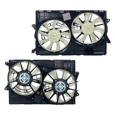 China Powerful Long Wire Auxiliary Radiator Cooling Fans Rated 600W for Jeep Grand Commander 52014621AG for sale