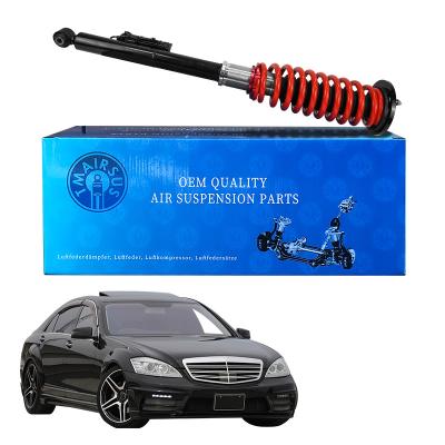 China Coil Spring Shock Rear Mercedes W221 Air Spring To Coil Spring Coversion Kit With Ads And Adjustable for sale