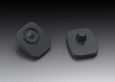 China 48x42mm EAS RF Hard Tag for Retail Security ABS Material White Black Custom for sale