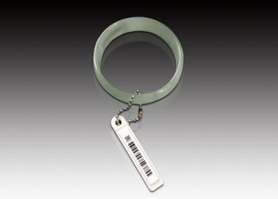 China AM DR Label 58kHz RF Security Labels Jewelry Tag White Black Anti-shoplifting HAX712 45x11mm for sale